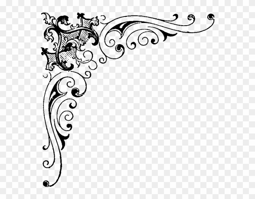 Corner Scroll Design - Corner Scroll Design - Full Size PNG Clipart ...