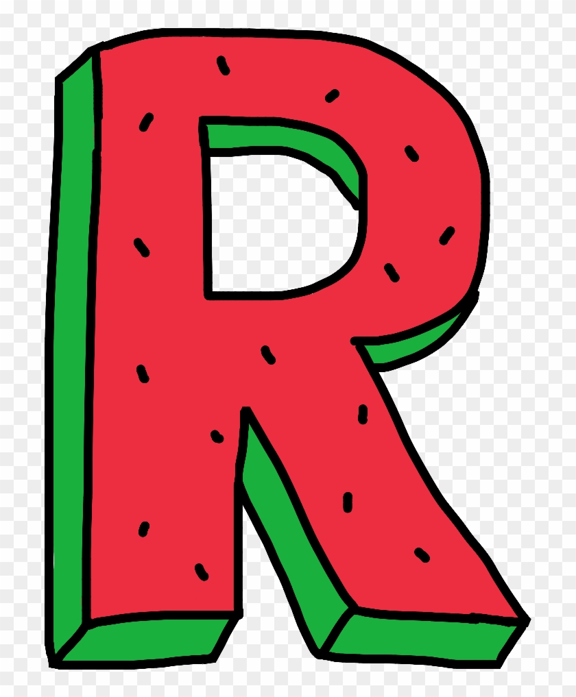 Interesting Sticker Watermelon Alphabet - Interesting Sticker ...