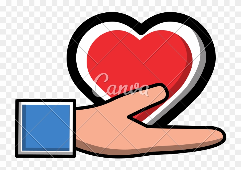 Hand Holding Heart - Hand Holding Heart - Full Size PNG Clipart Images ...