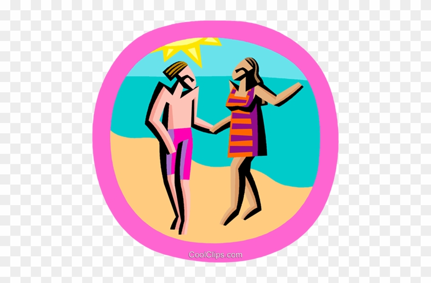 Day At The Beach Royalty Free Vector Clip Art Illustration - Day At The ...