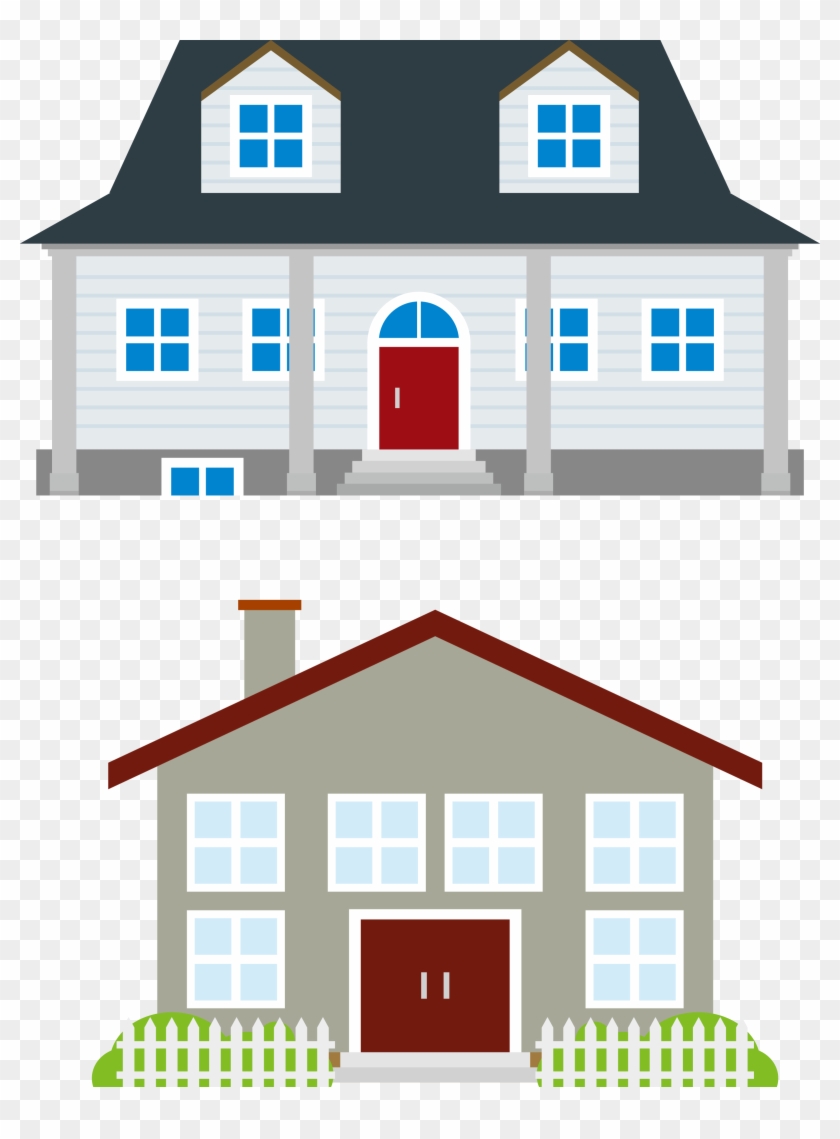 Drawing House Clip Art - Simple 3d House Vector - Full Size PNG Clipart ...