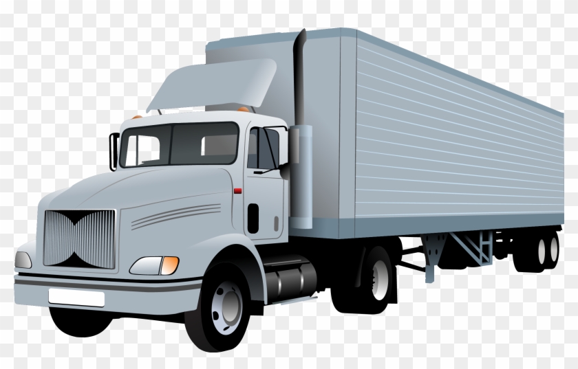 Outline Of A Semi Truck No Background - Full Size PNG Clipart Images ...