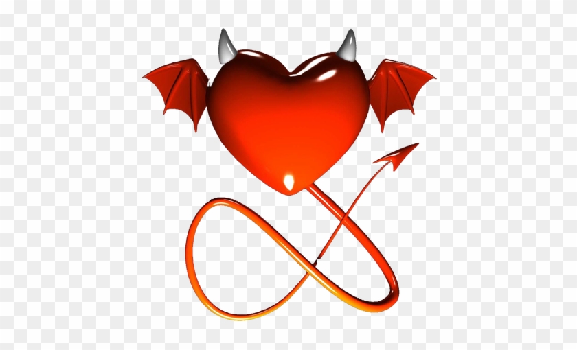 Sepo Logo Blancokopie Heart Devil Horns Tail Wings - Kötü Kalp - Full ...