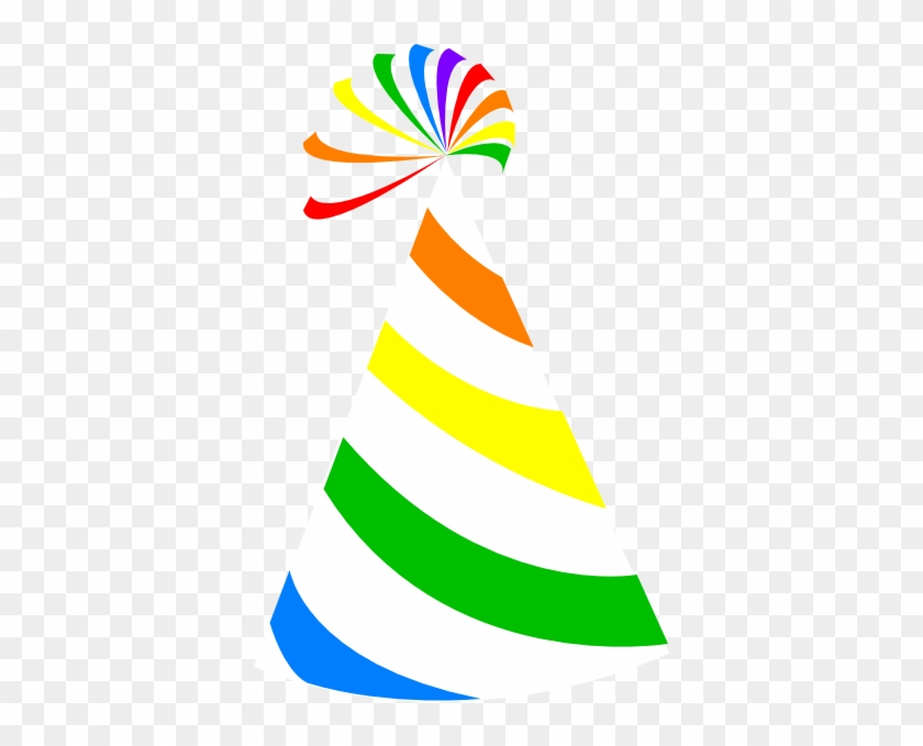 Rainbow Party Hat Clip Art At Clker - Rainbow Party Hat Clipart - Full ...