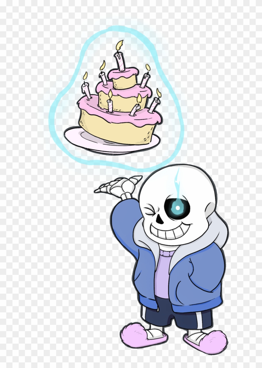 Sans Birthday Cake By Killedbycreatures - Birthday Cake - Full Size PNG ...