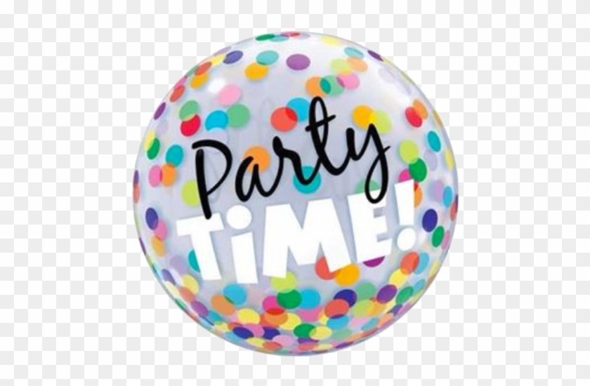 Party Time Bubble Balloon 56cm - Party Time In Balloons - Full Size PNG ...
