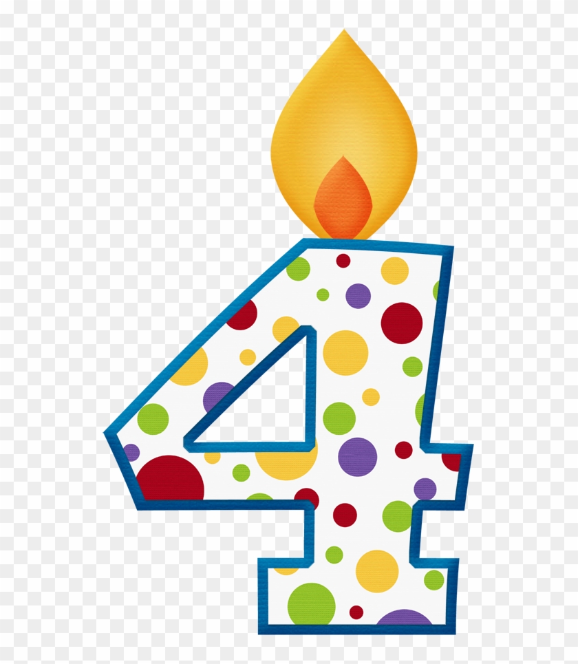 Pin By Nasgirneed On Number 4 Birthday Candle Clipart Free