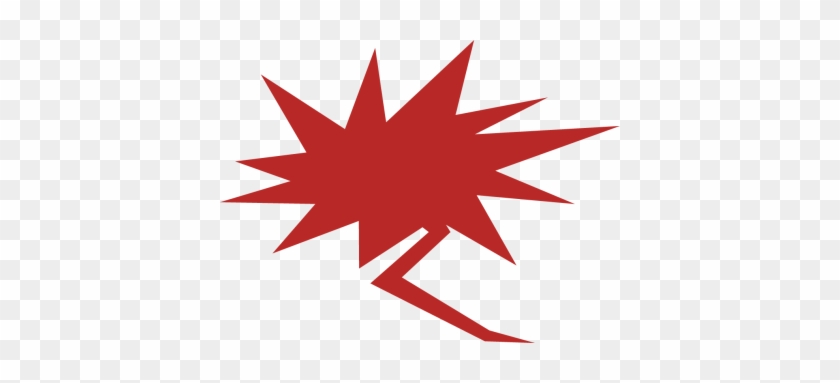 Abstract Red Speech Bubble Cilp Art - Sound Effect Bubble Png - Full ...