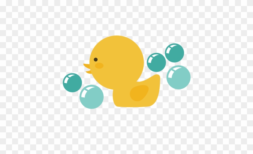 Rubber Duck With Bubbles Clip Art - Miss Kate Cuttables Duck - Full ...