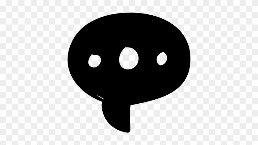 Speech Bubble With Ellipsis Vector - Speech Bubble With Ellipsis - Full ...
