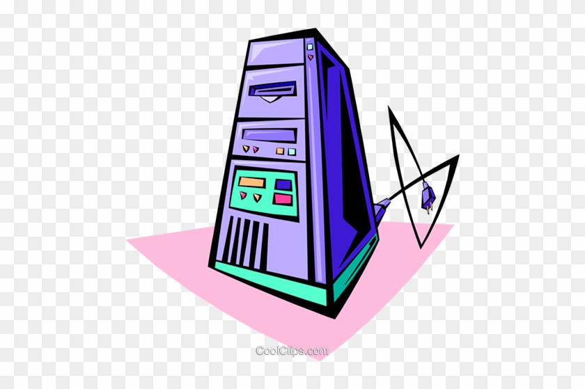 Computer Tower Royalty Free Vector Clip Art Illustration - Computer ...