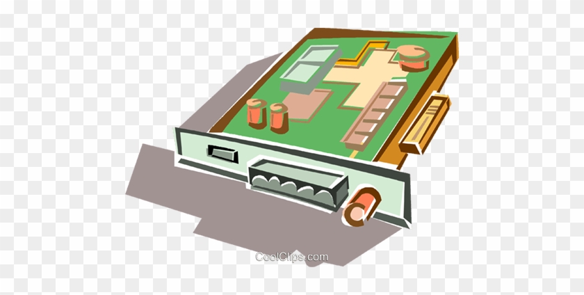 Computer Board Royalty Free Vector Clip Art Illustration - Computer ...
