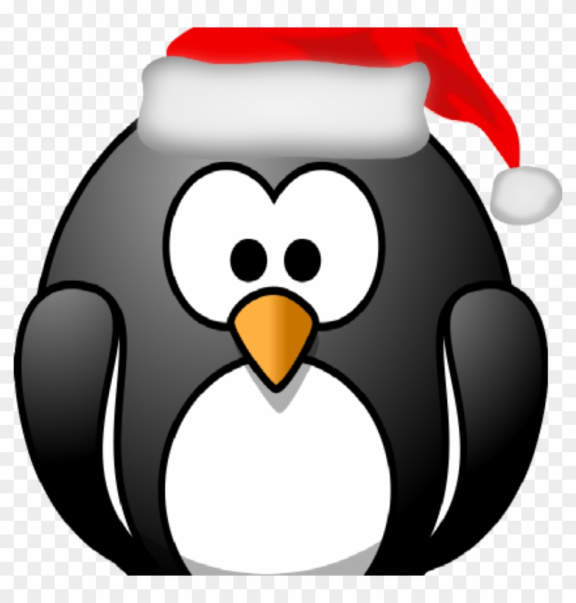 Penguin Clipart Black And White Christmas Penguin Clipart - Penguin ...