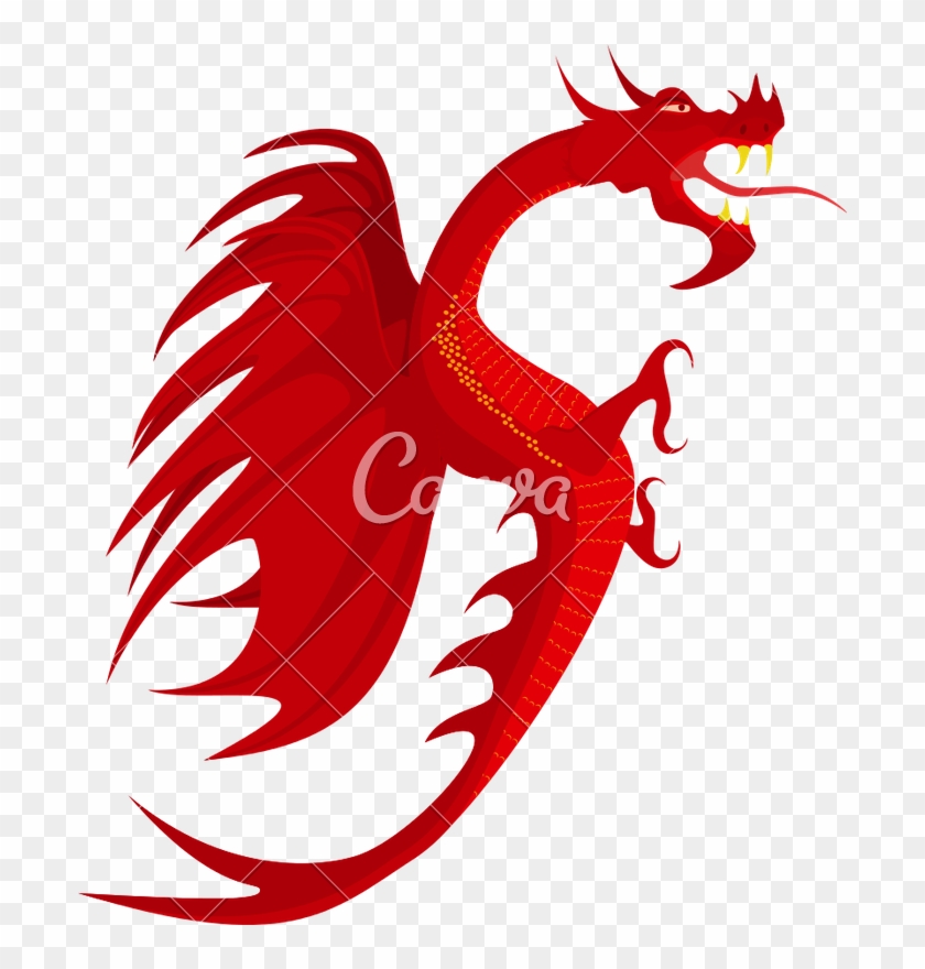 Red Dragon Isolated Icon - Red Dragon Isolated Icon - Free Transparent ...