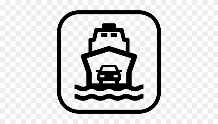 Ferry Carrying Cars Vector - Ro Ro Ferry Icon - Full Size PNG Clipart ...