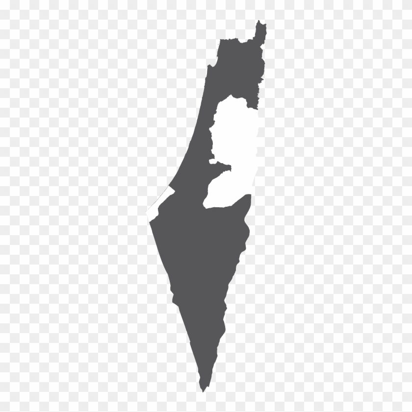 Israel Map Silhouette - Full Size PNG Clipart Images Download