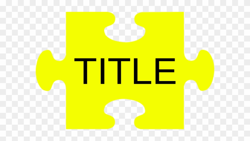 Puzzle Piece Title Clip Art At Clkercom Vector Online - Puzzle Piece ...