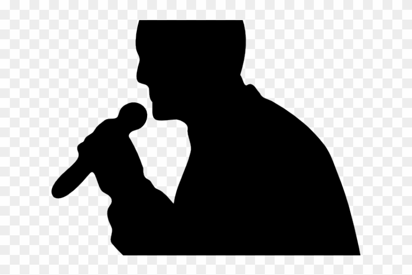 Microphone Clipart Group - Person With A Microphone - Full Size PNG ...