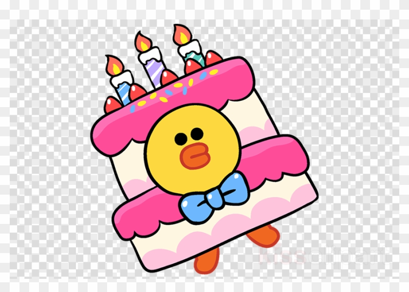 Line Friends Birthday Clipart Line Friends Birthday - Line Friends ...