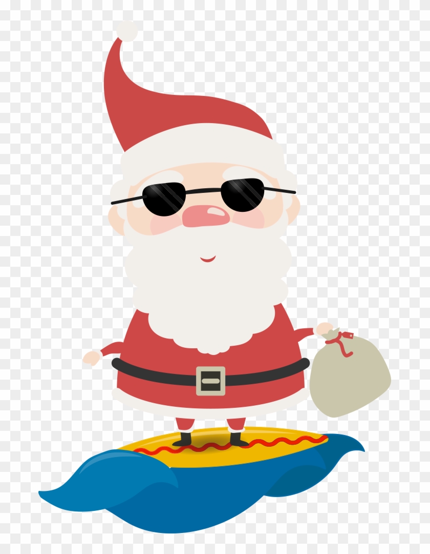 This Is A Sticker Of An Australian Santa - Cartoon - Free Transparent ...