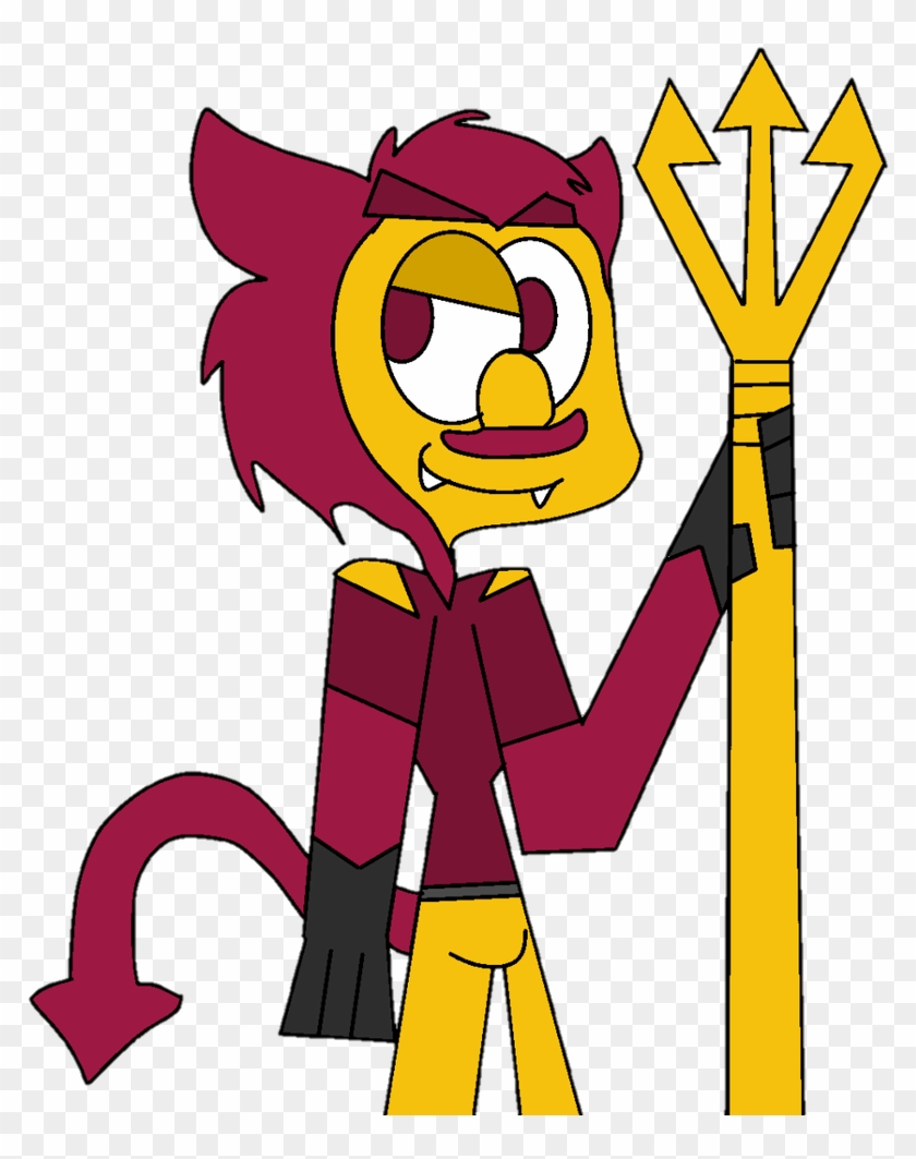 Sparky And His Pitchfork By Dacollieof2017 - Cartoon - Free Transparent ...