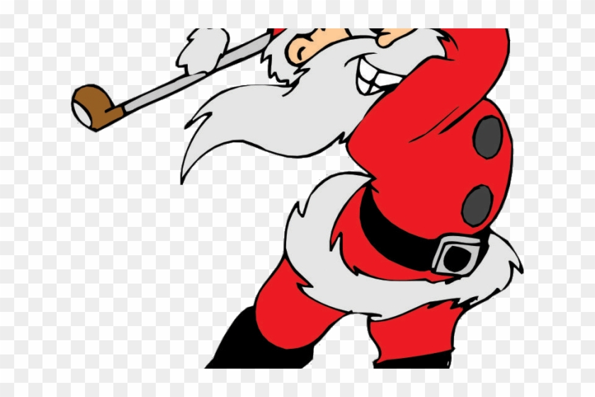 Merry Christmas Clipart Golf - Clip Art Santa Golf - Full Size PNG ...