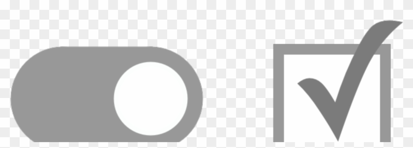 Checkbox Vs Toggle Switch - Circle - Full Size PNG Clipart Images Download