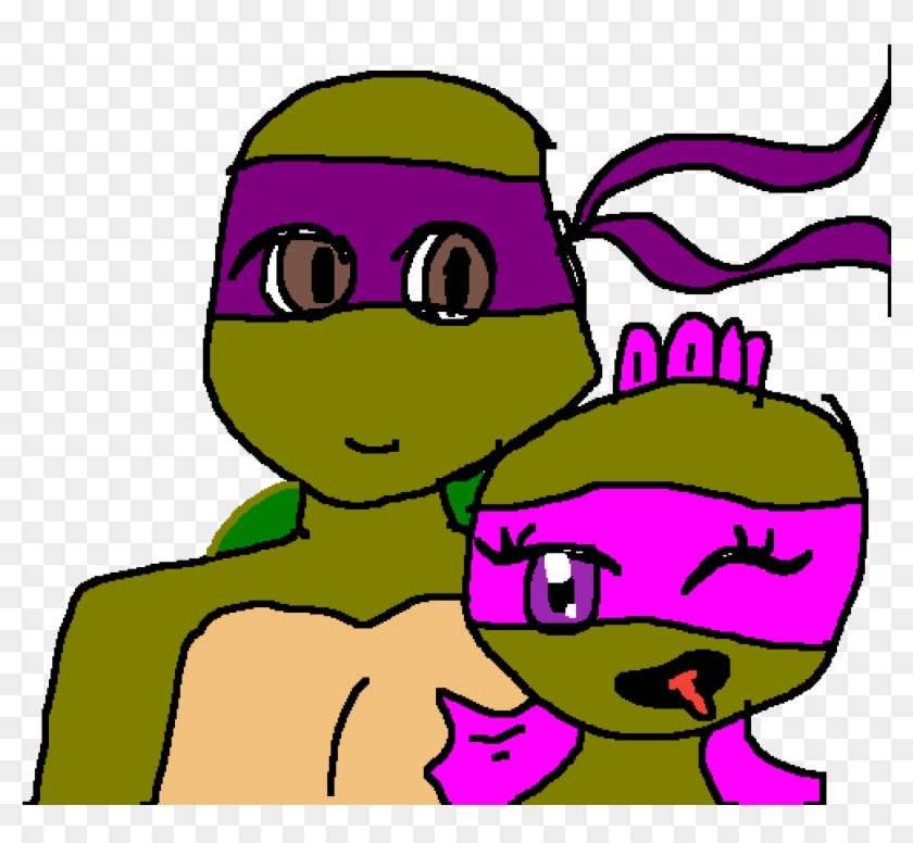 Tmnt Donnie And Laura - Cartoon - Full Size PNG Clipart Images Download