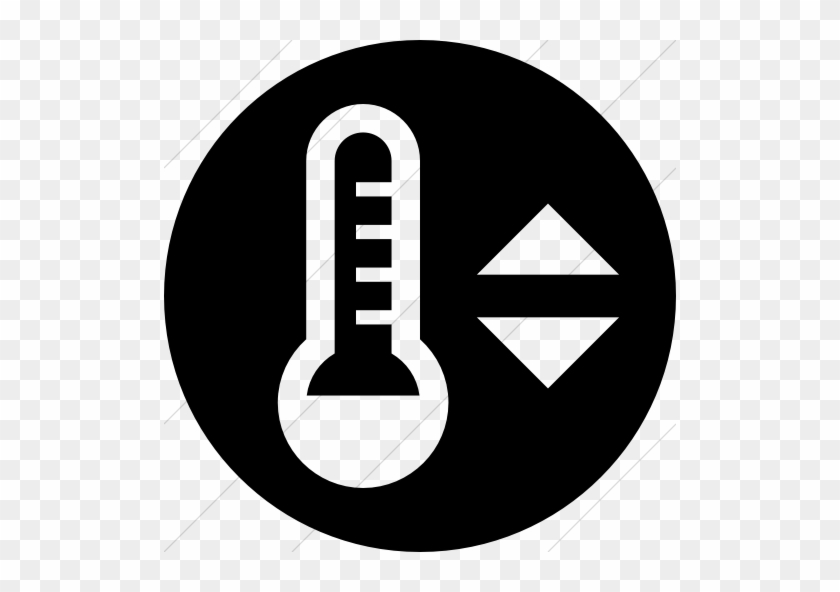 Iconathon Thermostat Icon Simple Black - Thermostat Black And White ...