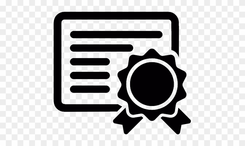 Certificate Icon - Professional Certificate Icon - Full Size PNG ...