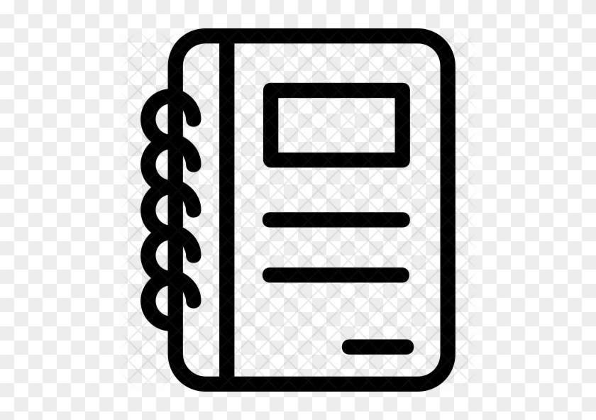 Notebook Icon School Education Icons In Svg - Notebook Icon Png - Full ...