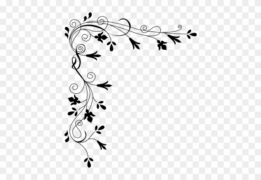 Simple Flower Border Design - Full Size PNG Clipart Images Download