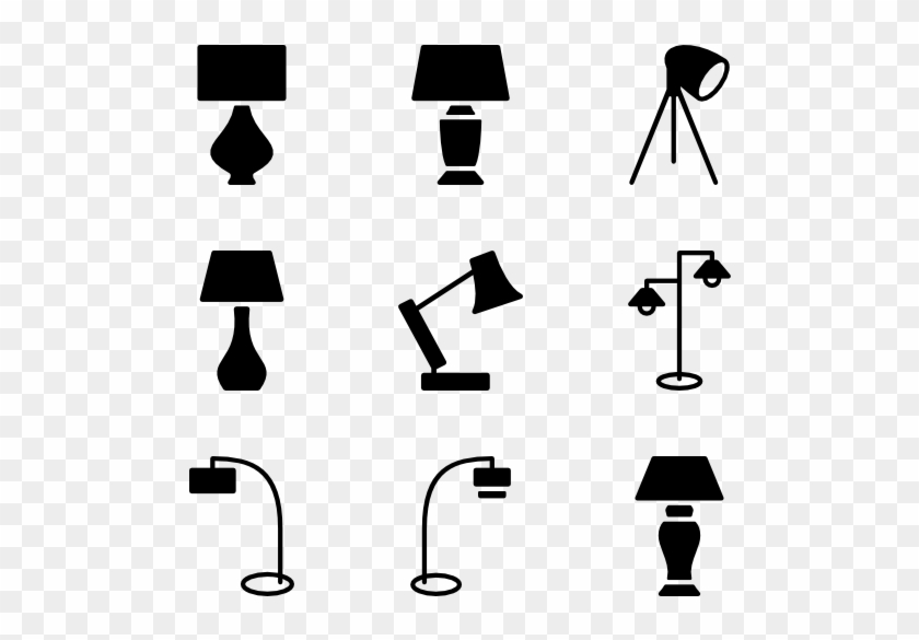 Lamp Png Black And White - Lamps Icon Png - Full Size PNG Clipart ...