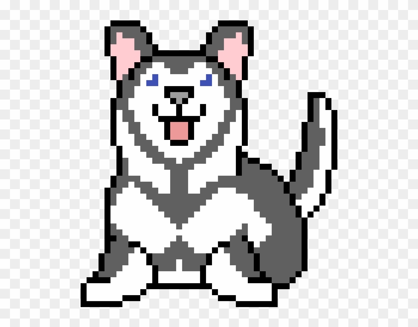Husky - Husky Siberiano Pixel Art - Full Size PNG Clipart Images Download