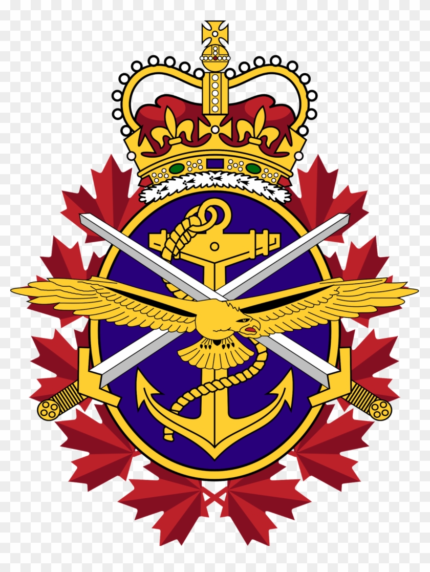 Canadian Forces Emblem - Department Of National Defense Canada - Full ...