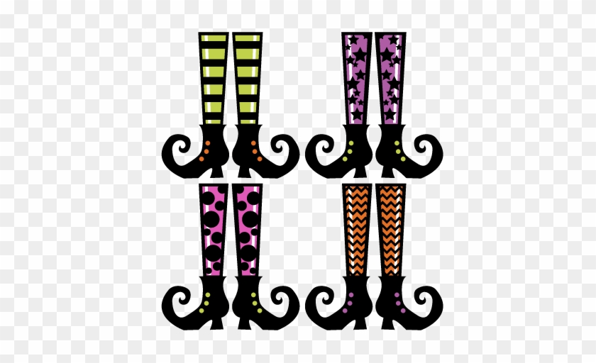 Shoe Clipart Halloween - Witches Feet Clipart Free - Full Size PNG ...