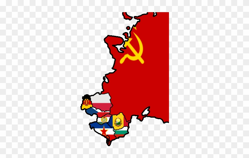 Flag Map Of The Eastern Bloc By Americanmapping - New Bloc Communist ...