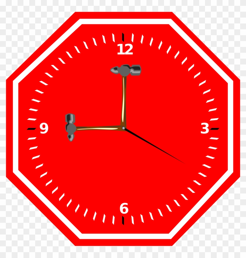 Clipart Stop Hammer Time 1 Rh Openclipart Org Microsoft - Stop Sign With Hand - Full Size PNG ...
