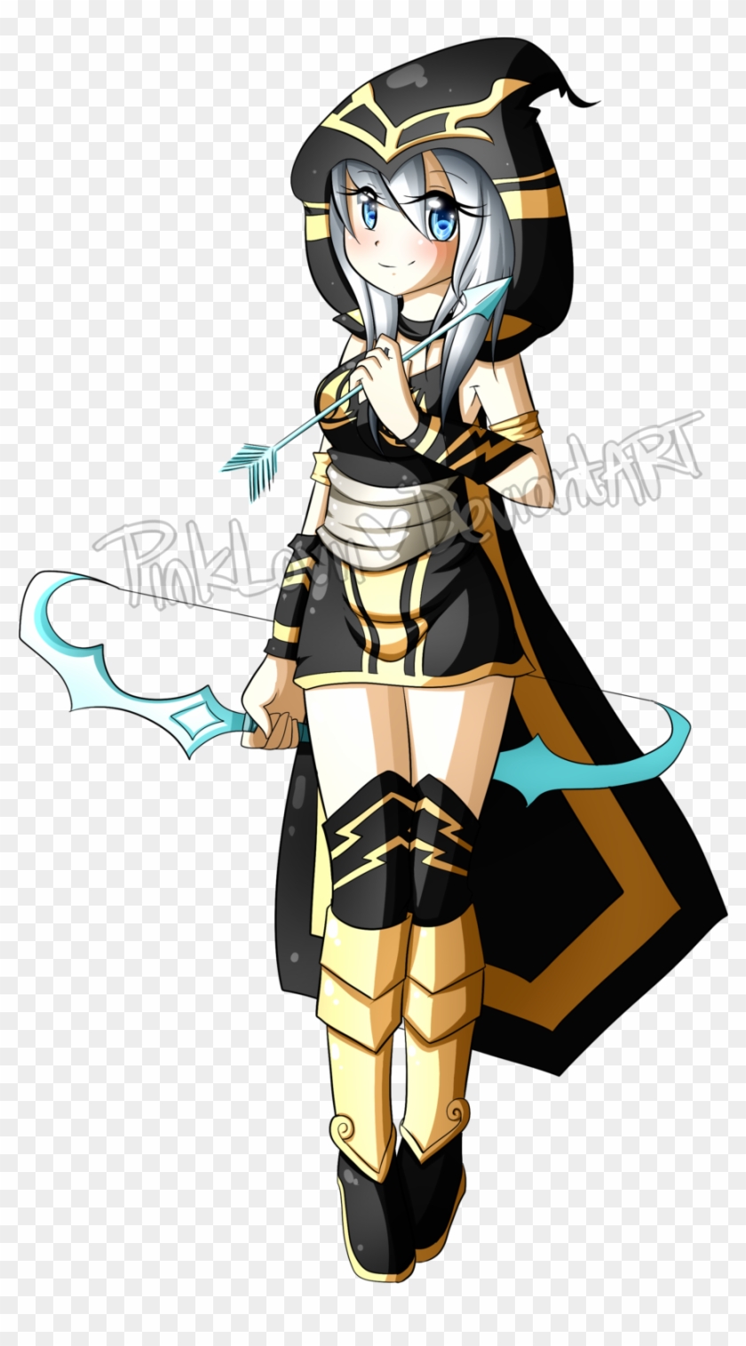 Ashe The Frost Archer By Pinklovii Ashe The Frost Archer - Ashe Cute ...