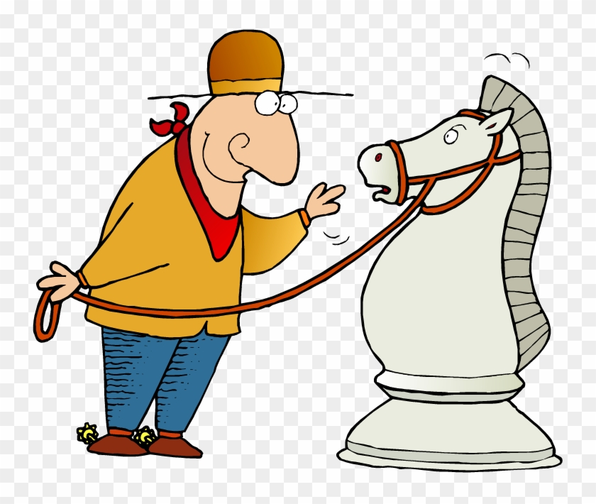 Blank Comic Image Of A Cowboy And Chess Knight - Text Detektiv - Full ...