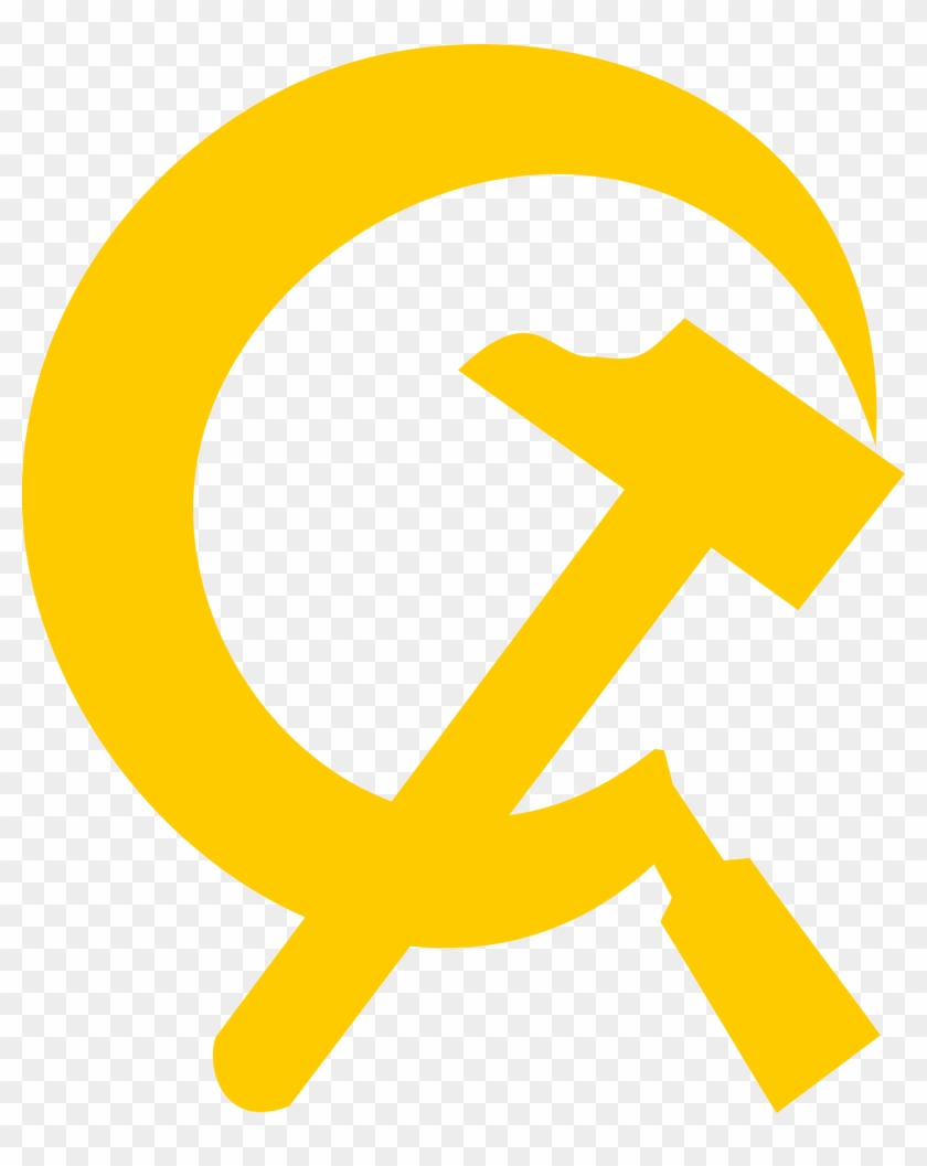 Hammer And Sickle - Yellow Hammer And Sickle - Full Size PNG Clipart ...