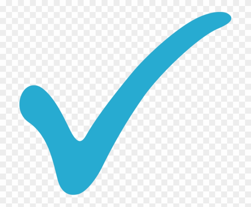 Check Mark - Light Blue Check Mark - Full Size PNG Clipart Images Download