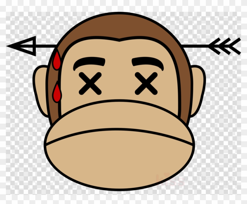 Dead Monkey Emoji Clipart Ape Chimpanzee Clip Art - Twitch Youtube Icon ...