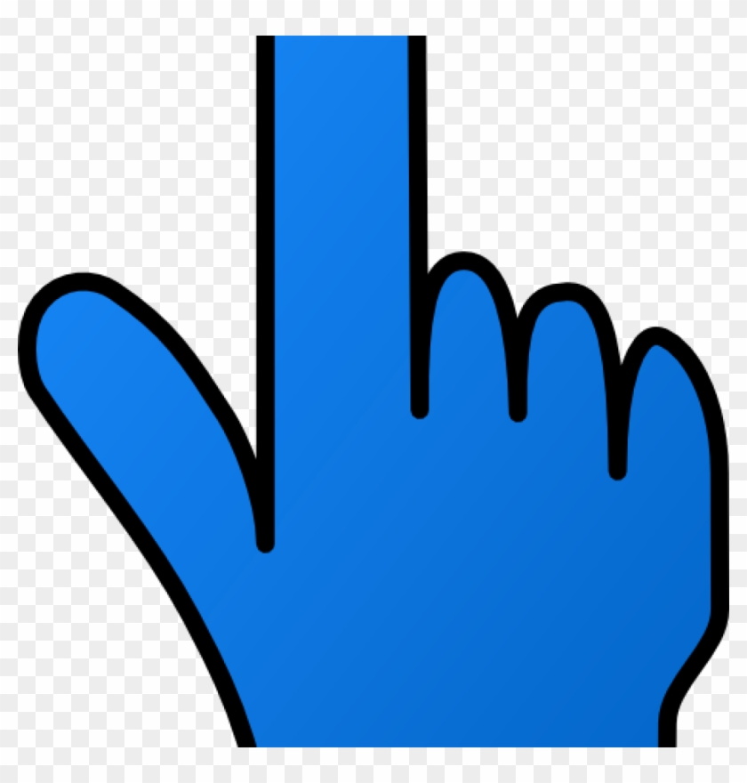 Pointing Finger Clip Art Pointing Finger Without Shade - Blue Pointing ...