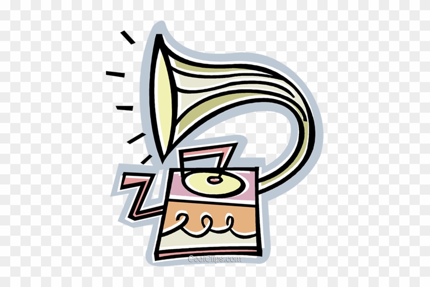 Record Player Royalty Free Vector Clip Art Illustration - Record Player ...