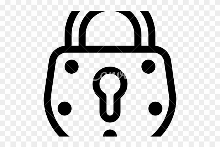 Colouring Pages Of Lock - Full Size PNG Clipart Images Download