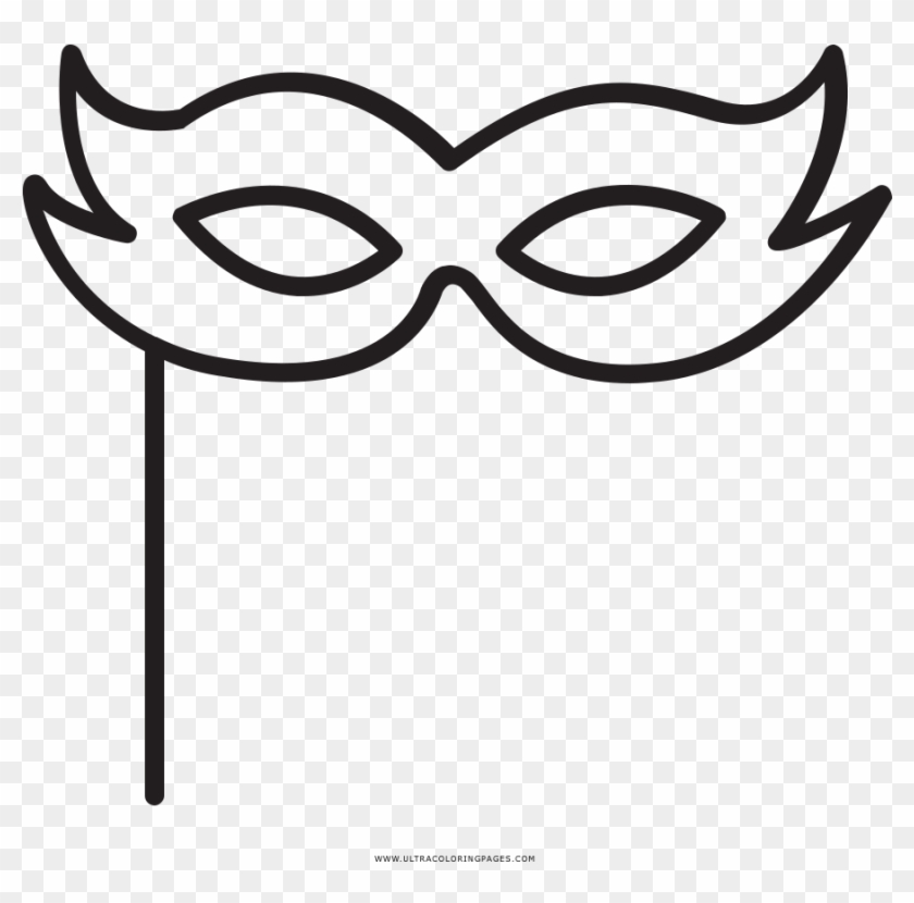 Eye Mask Coloring Page - Eye Mask Coloring Page - Full Size PNG Clipart ...