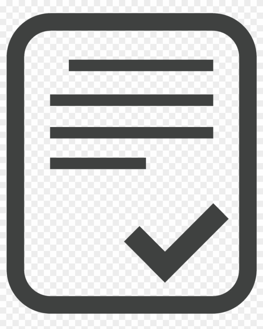 Paper With Checkmark - Paper With Check Mark - Full Size PNG Clipart ...
