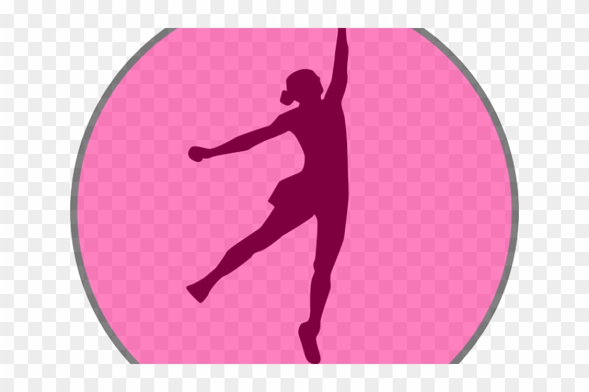 Jump Clipart Pink - Netball Silhouette - Free Transparent PNG Clipart ...