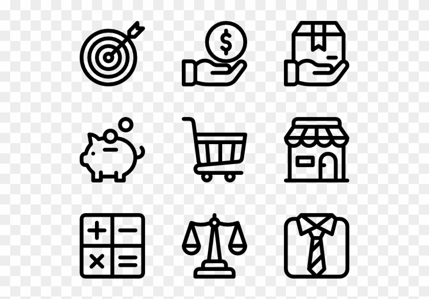 Economy - White Png Icons - Full Size PNG Clipart Images Download